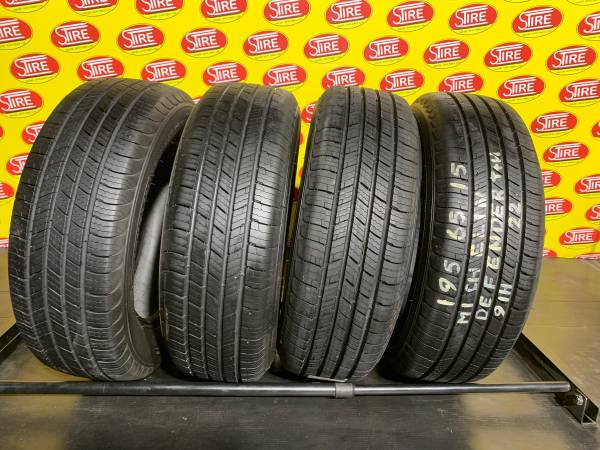 195/65R15 Michelin Defender T+ H Used All Season Tires - Safari Auto tires
